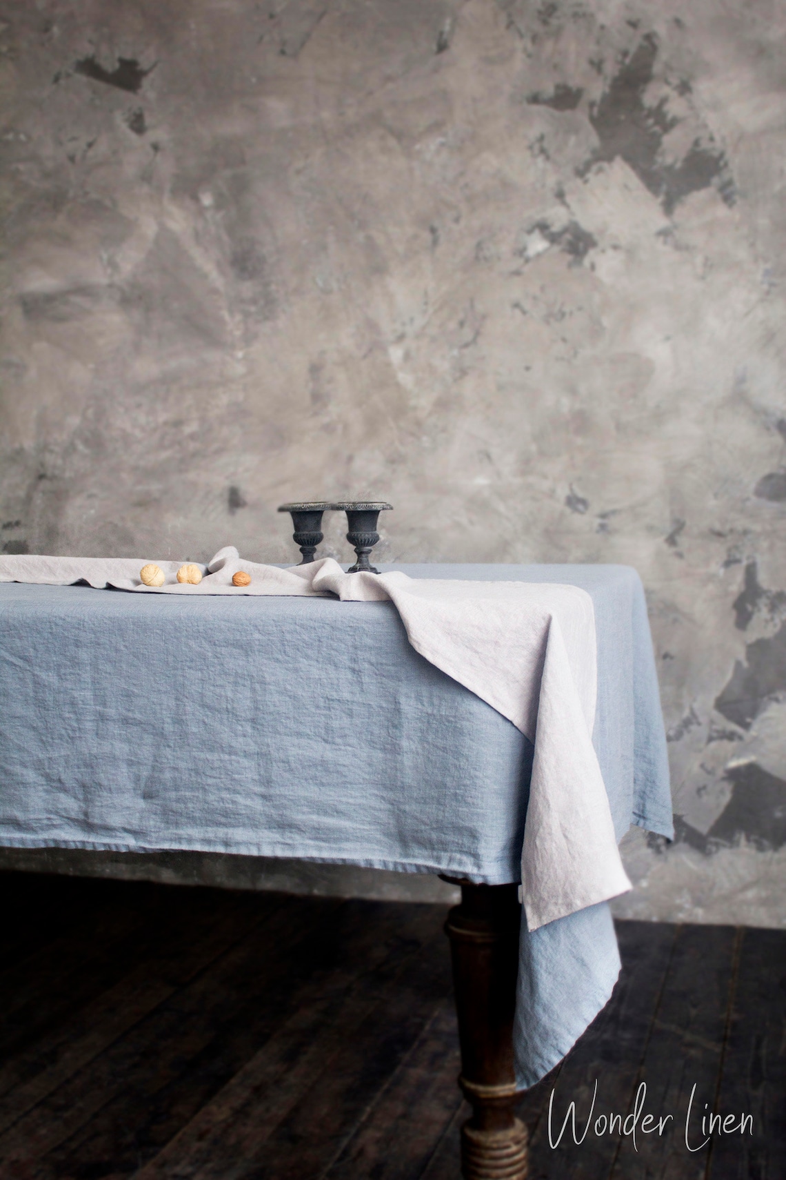 Linen Tablecloth. Washed Soft Linen Table Cloth. Blue - Etsy
