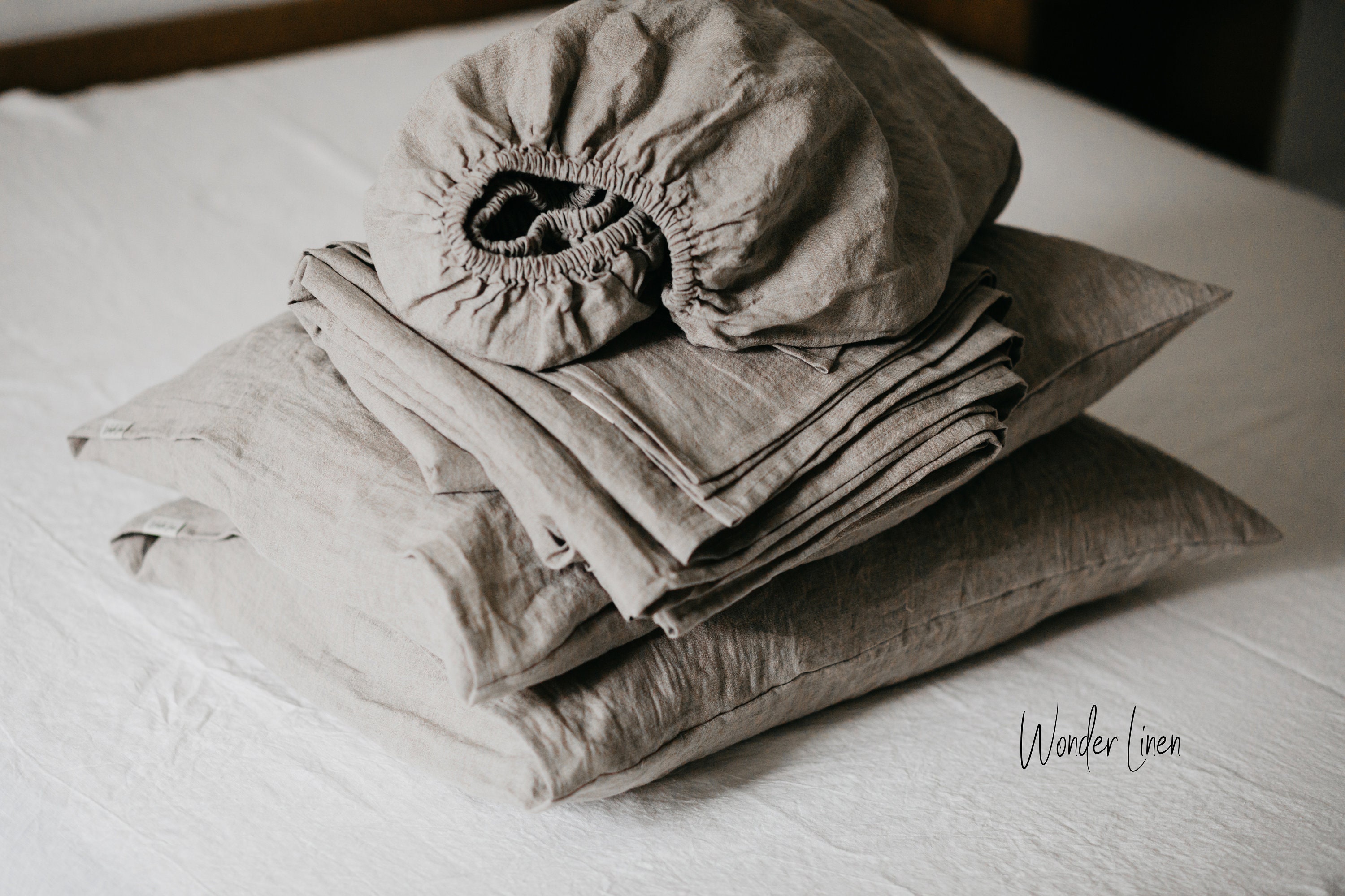 Linen Sheet Set. Washed Soft Linen Twin Double Queen King - Etsy