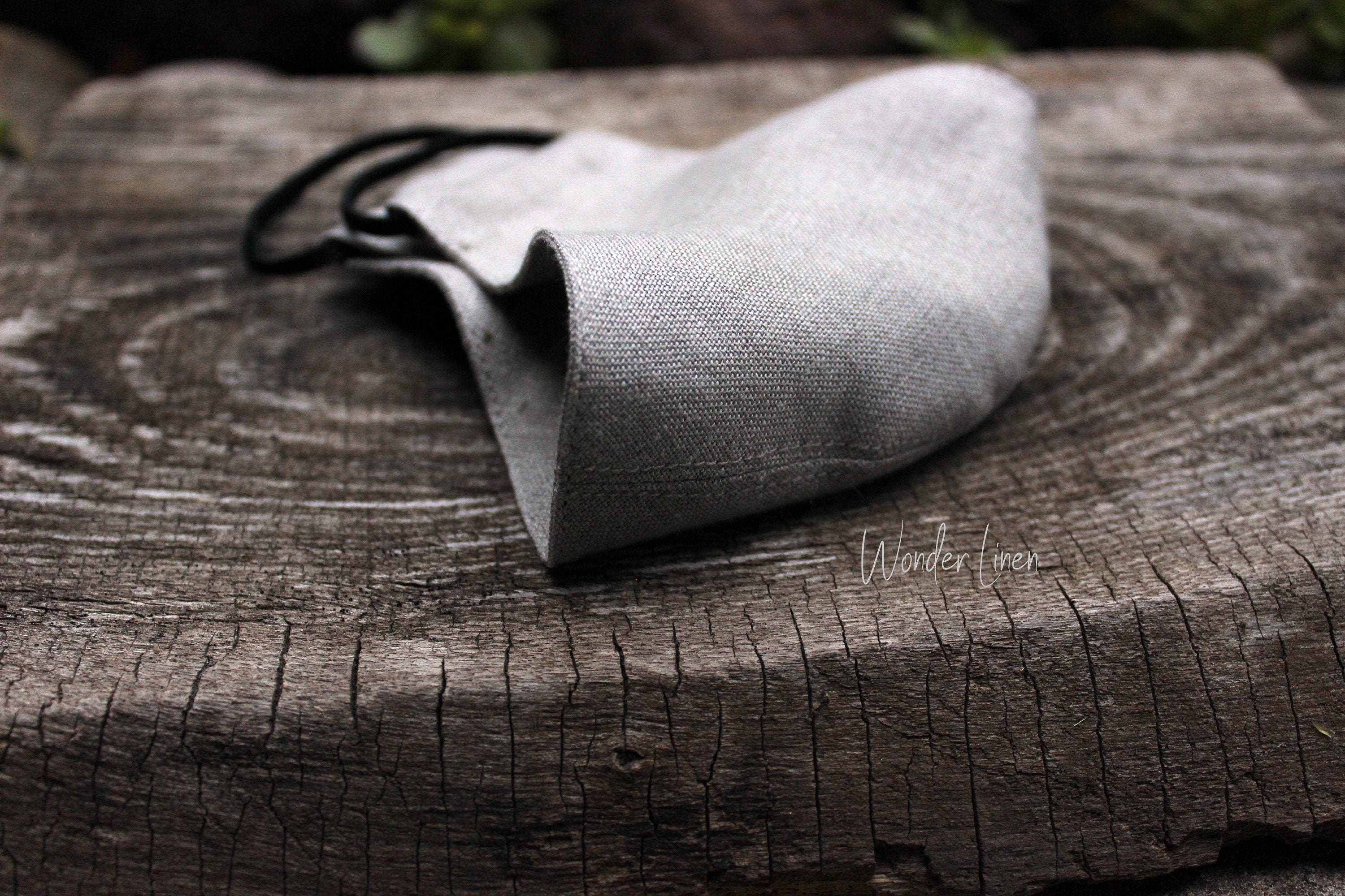 Linen Face Mask in Various Colors. Natural Fabric Reusable | Etsy