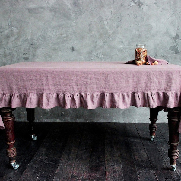 Ruffle Table Cloth - Etsy