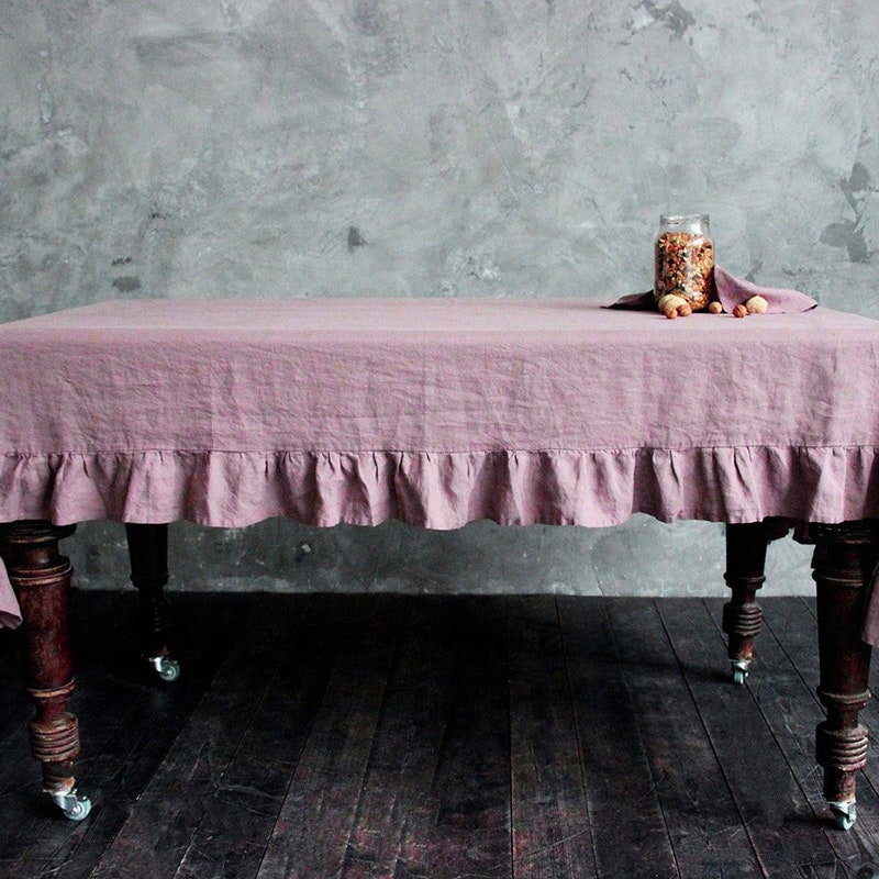 Ruffled Tablecloth - Etsy