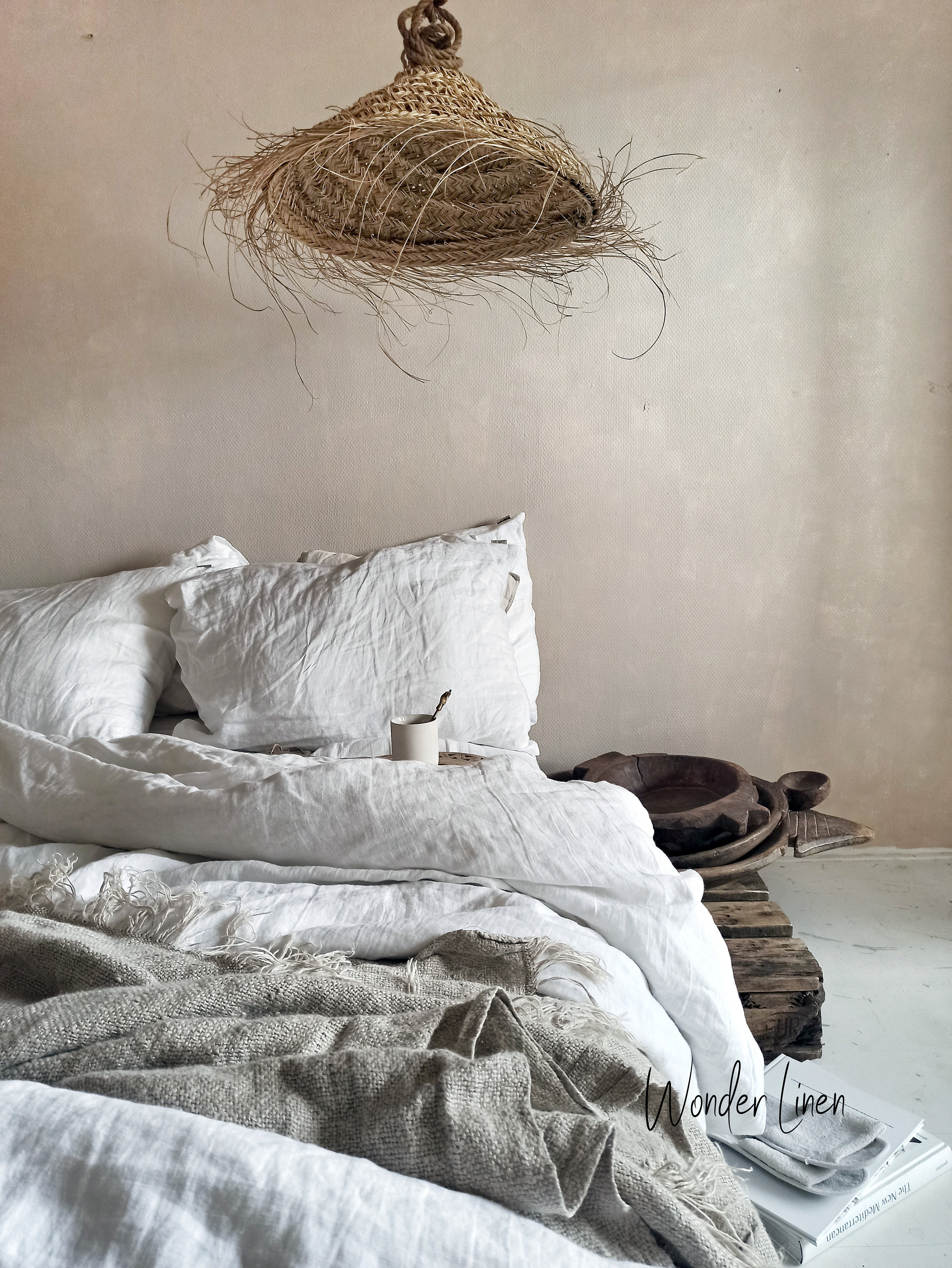 Linen Bedding Set King or Queen Size Duvet Cover With Button - Etsy