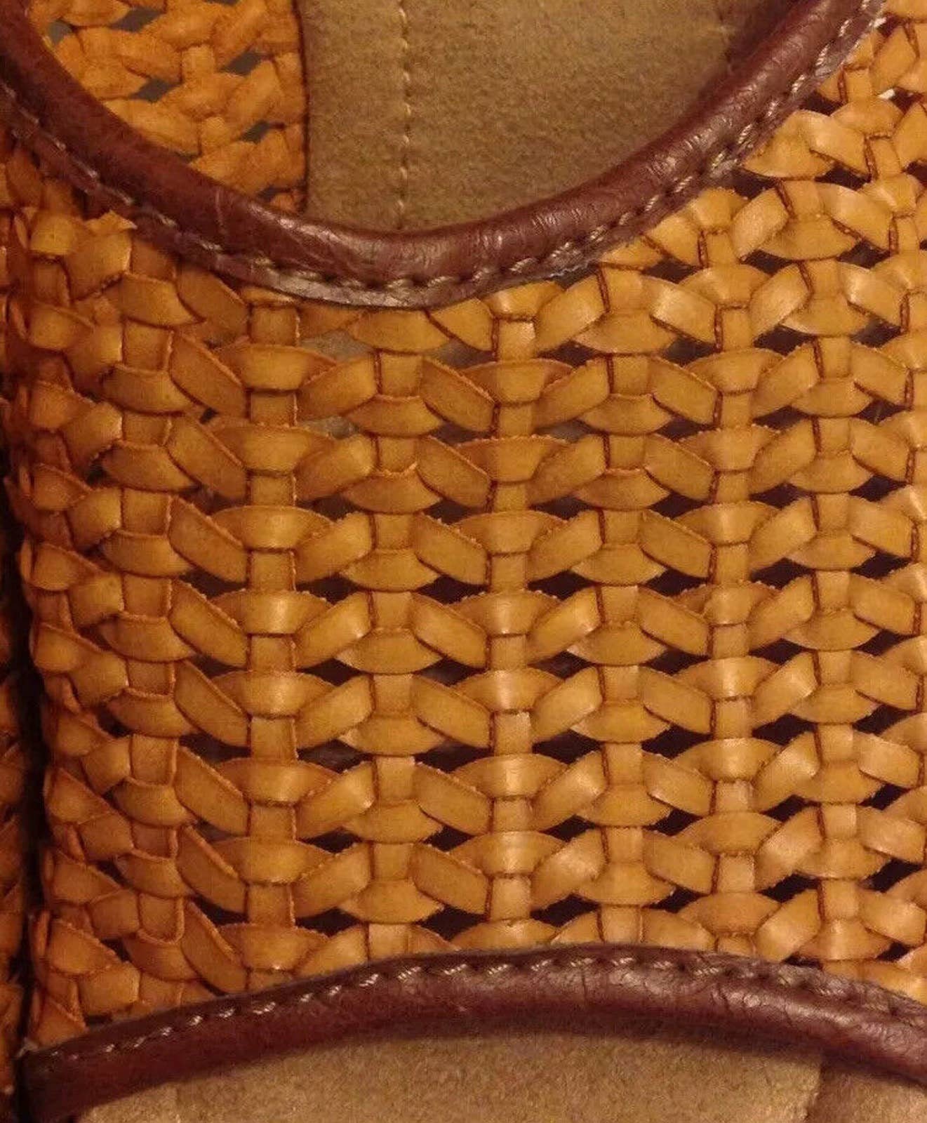 Vintage MUDD Y2K Create Brown Tan Woven Platform Slide Sandals Womens ...