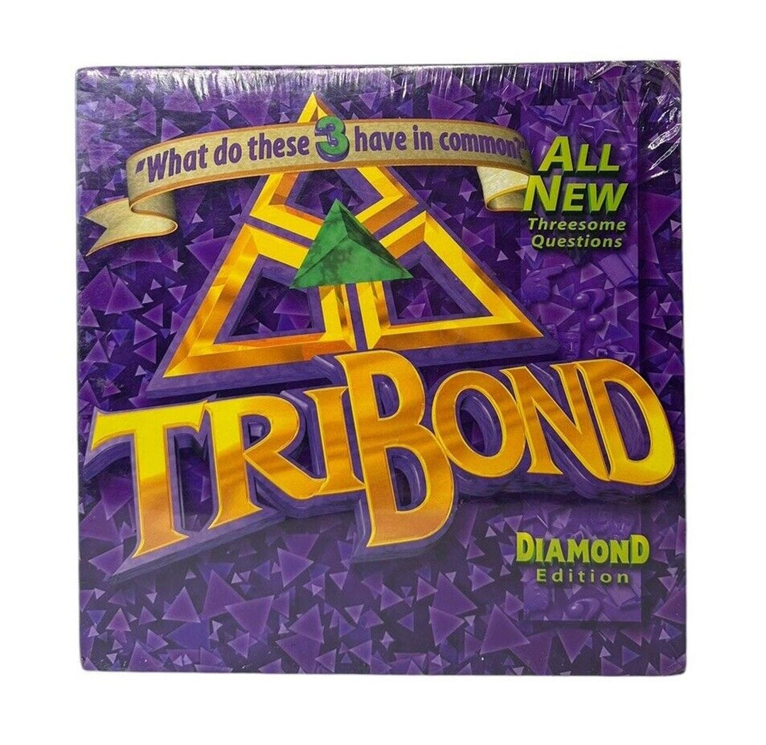 Vintage Tribond Board Game Diamond Edition by Patch 1998 New & Sealed ...