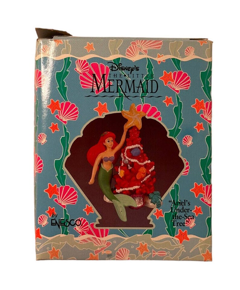 Vtg Enesco Disney Little Mermaid Ariel's Under the Sea Tree Christmas ...