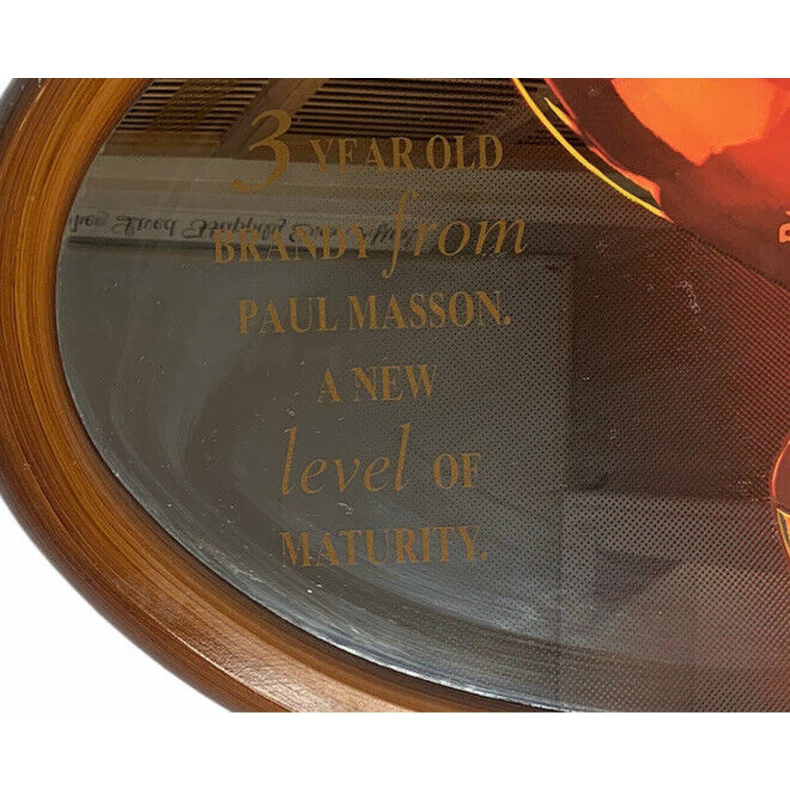 Vintage Paul Masson Grande Amber Brandy Maturity Wood Frame - Etsy