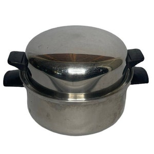 Vintage Prudential Flavor Seal High Dome Lid Stainless Steel Stock Pot ...