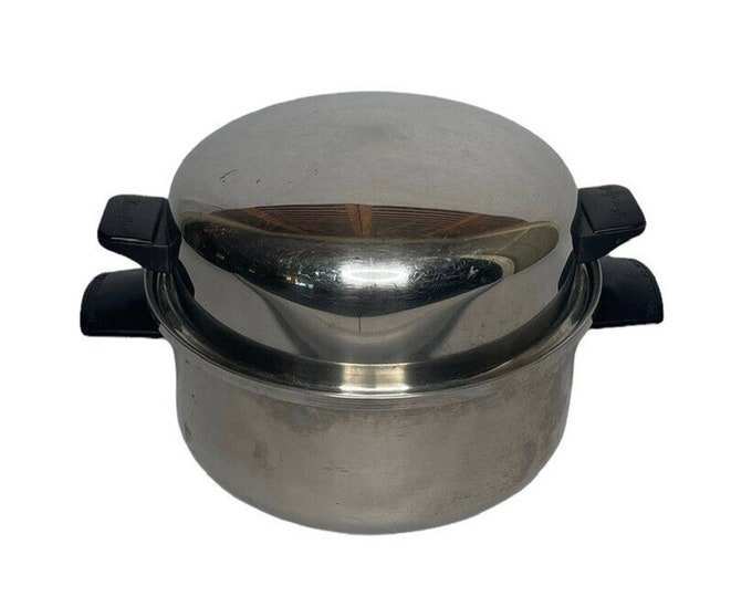 Vintage Prudential Flavor Seal High Dome Lid Stainless Steel Stock Pot ...