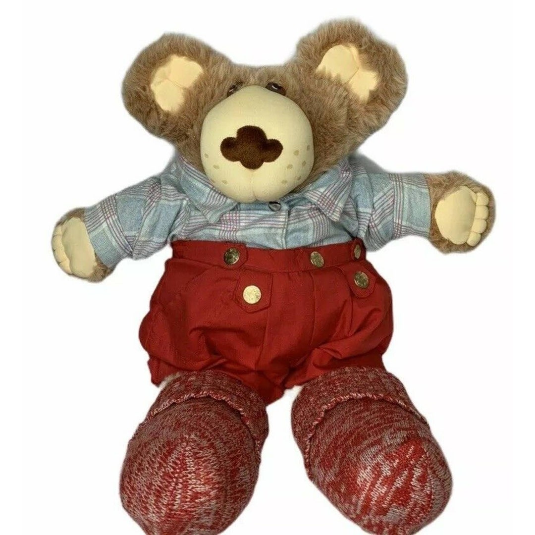 Vintage 80's Cabbage Patch FURSKINS Boone Boy Xavier Roberts Teddy Bear ...