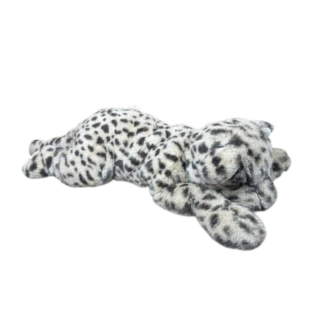 Vintage 24K Polar Puff Stuffed Plush Soft Floppy White 21" Snow Leopard ...