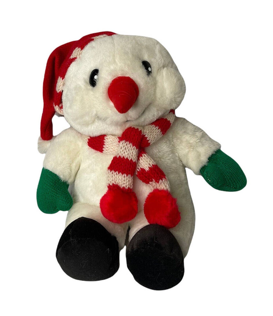 Vintage Cuddle Wit Stuffed Plush Toy Snowman 12" - Etsy