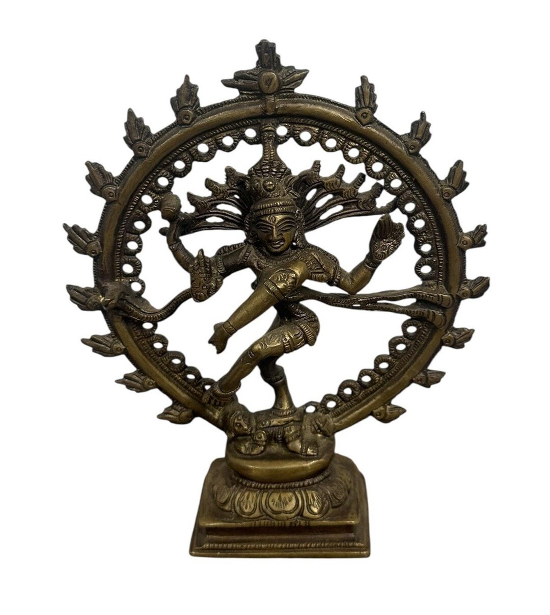 Bronze Nataraja Statue Hindu God Shiva as Cosmic Dancer Lord of Dance 6 ...