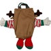 Vintage Dooffles Christmas Reindeer Plush Tote Bag Arms Legs Rare ...