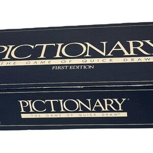 Vintage Pictionary First Edition Board Game of Quick Draw 1985 Classic ...