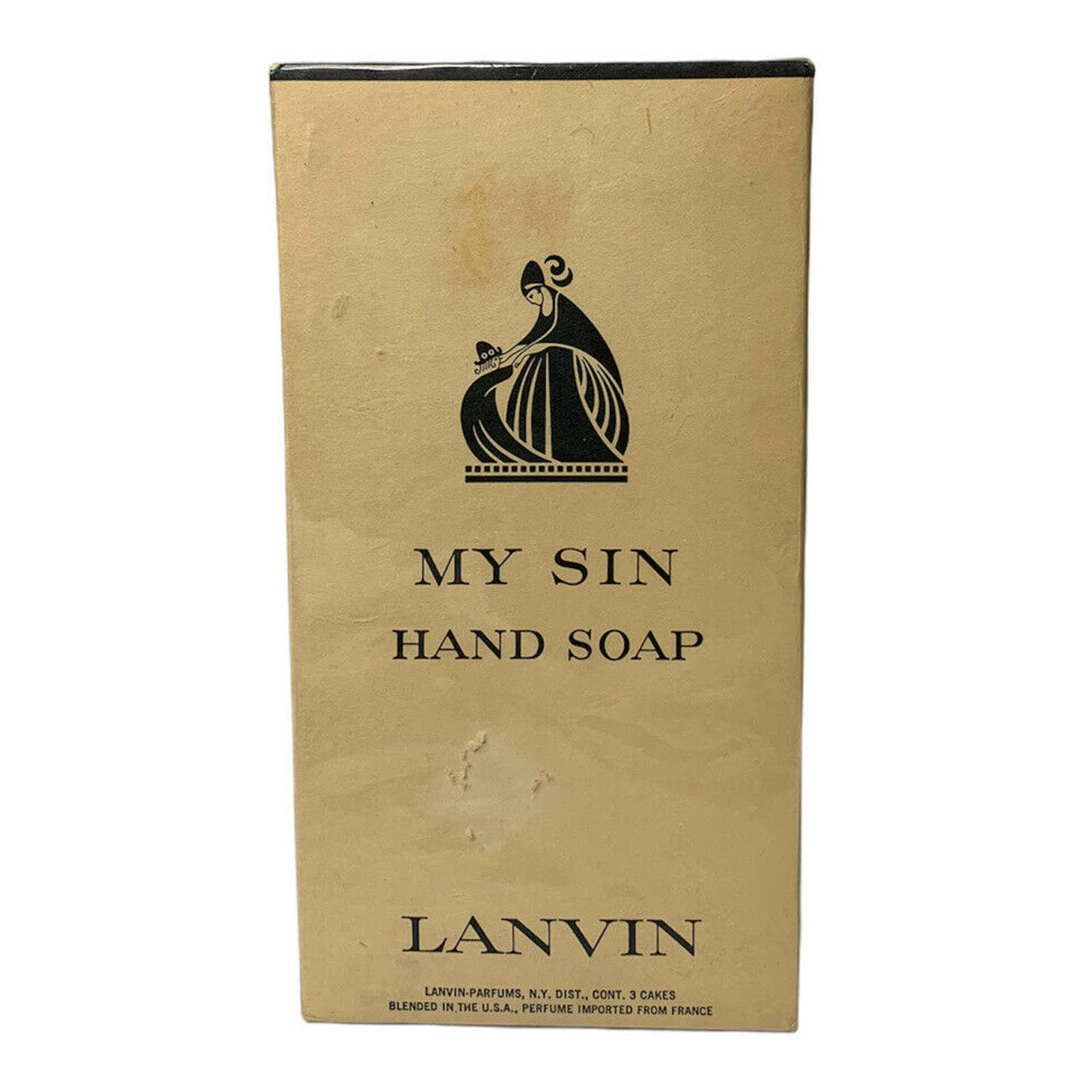 Vintage My Sin Lanvin Perfumed Hand Soap 3 Cakes Bars in - Etsy