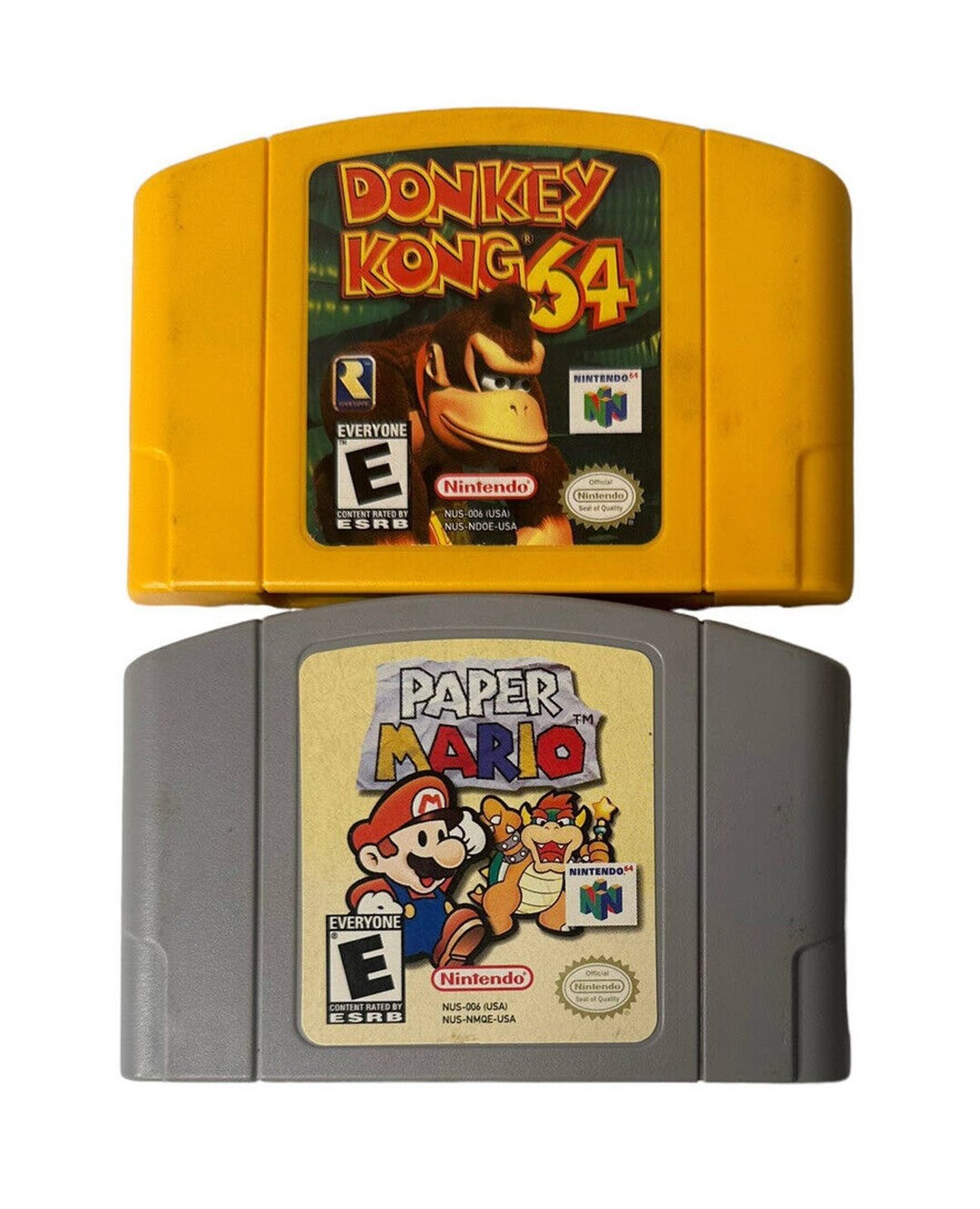Vintage Paper Mario & Donkey Kong for N64 Authentic Nintendo - Etsy