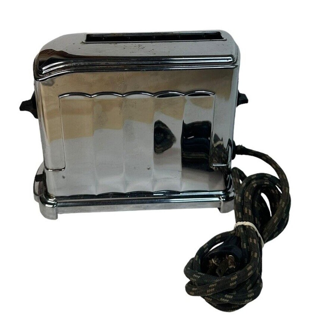 Vintage Toastmaster Chrome Art Deco One Slice Toaster Mcgraw Electric ...
