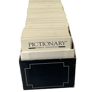 Vintage Pictionary First Edition Board Game of Quick Draw 1985 Classic ...