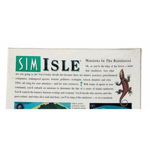 NEW Vintage Sim Isle Missions in the Rainforest Big Box PC Game CD Rom ...