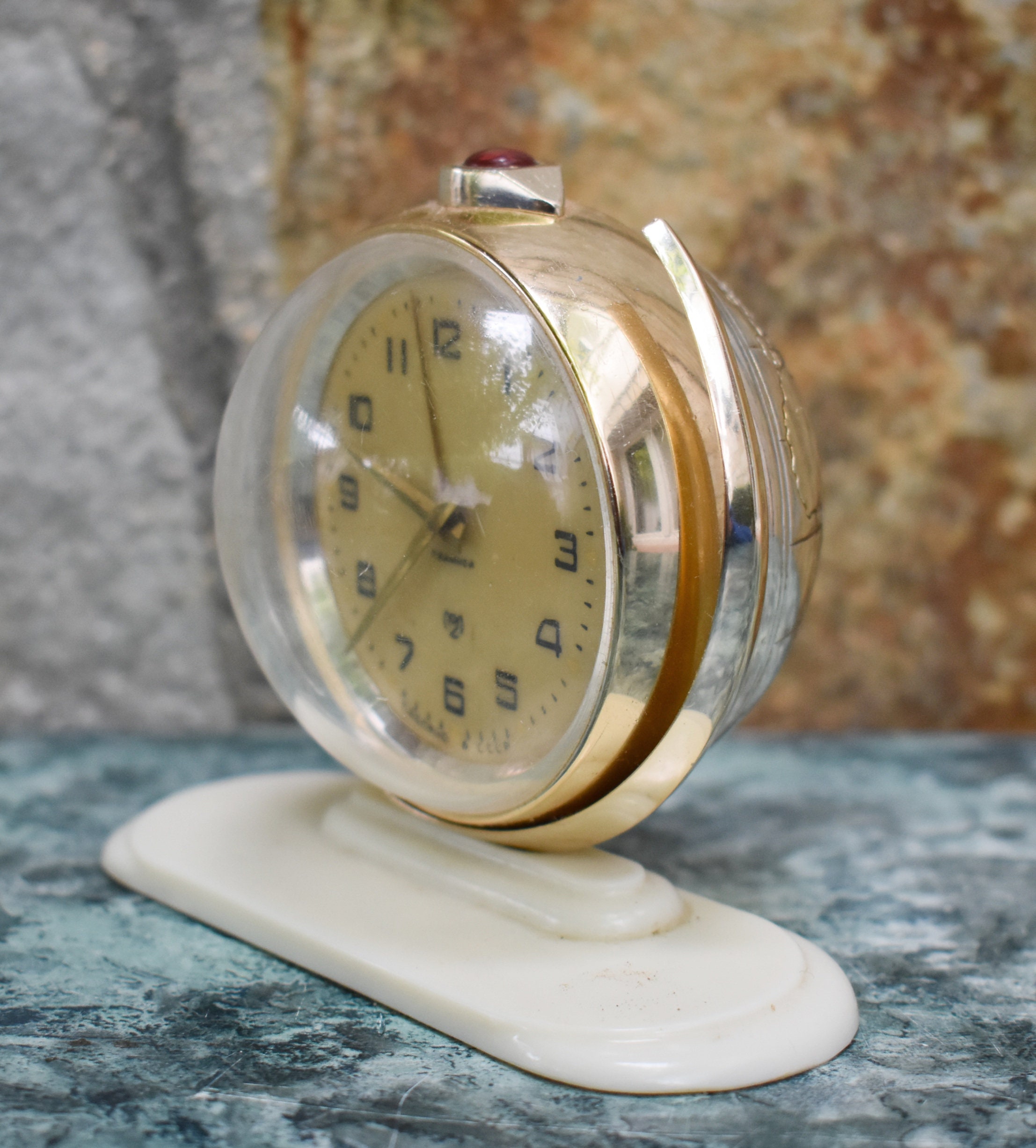 Slava Globe Rare Slavarussian Alarm Clock vintage Alarm - Etsy