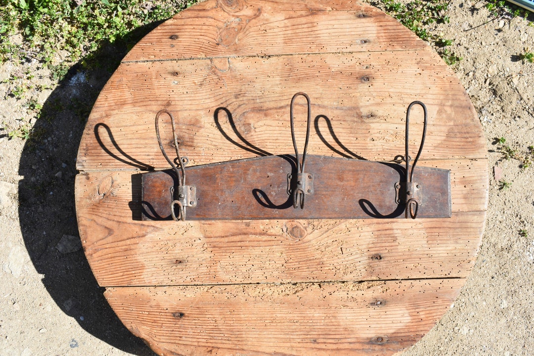 Primitive Wooden Hanger, Antique Wooden Stand, Wall Hanger, Clothes ...