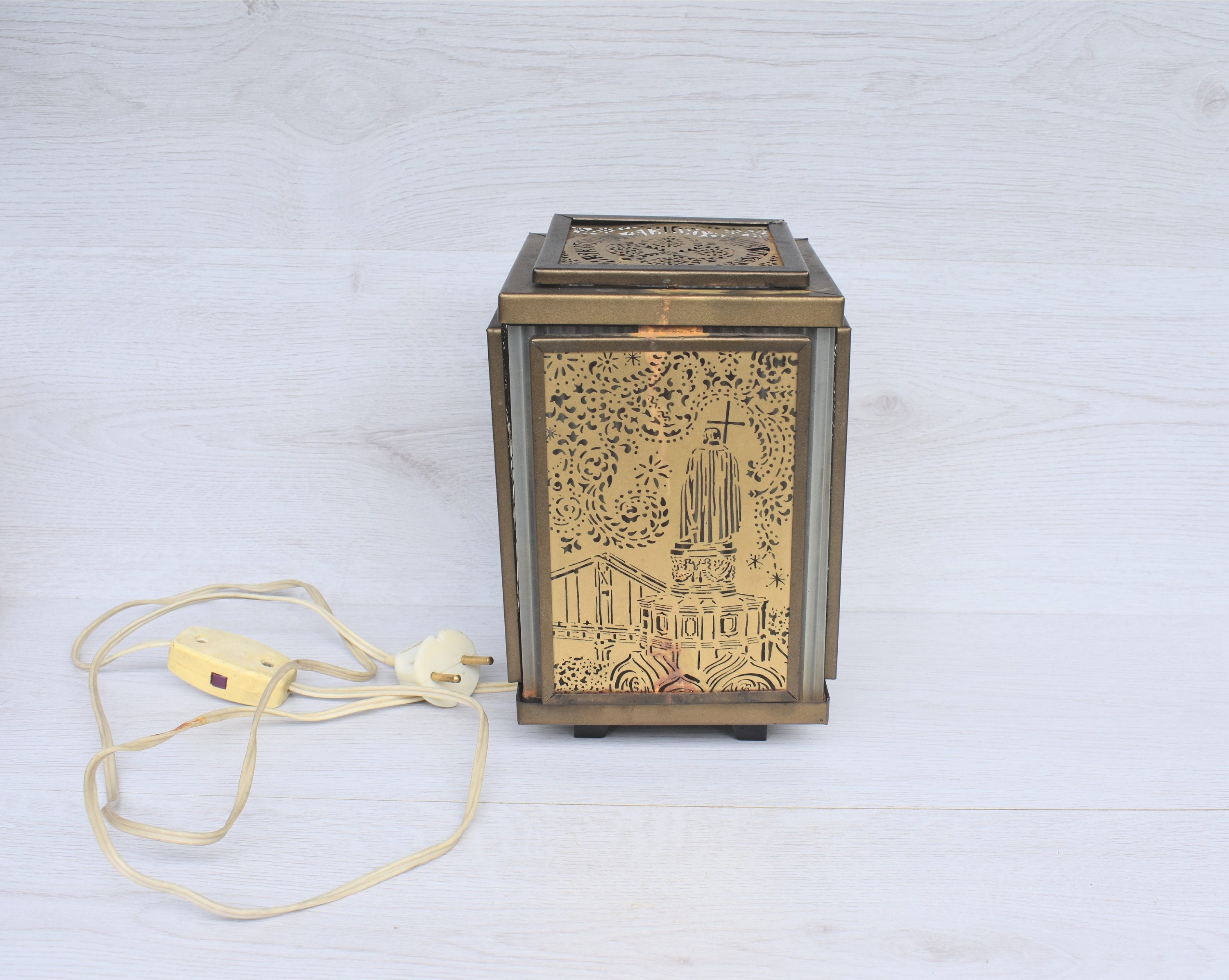 Vintage Metal Night Lamp Old Night Lamp Retro Night Lamp | Etsy