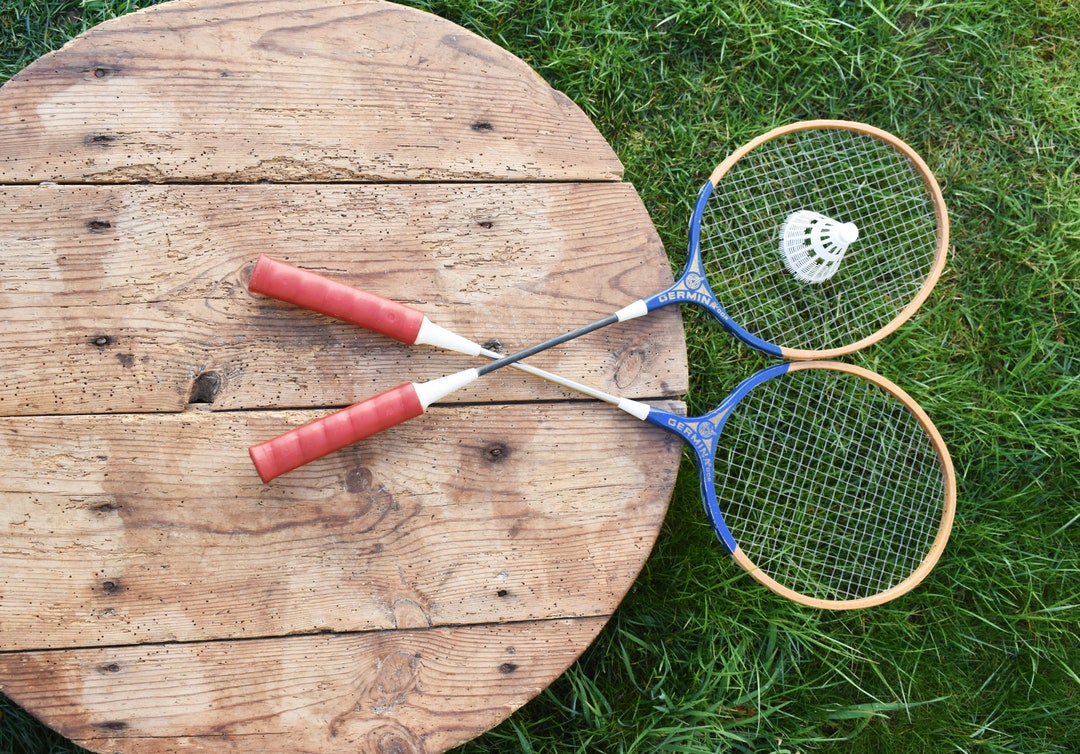Badminton Rackets, Wooden Sticks, Vintage Badminton Rackets, Children's ...