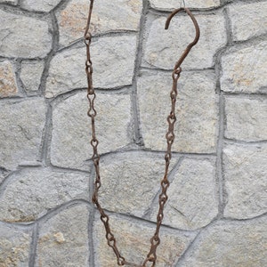 Vintage Forged Chain, Antique Chain, Hand Forged Chain, Vintage Iron ...
