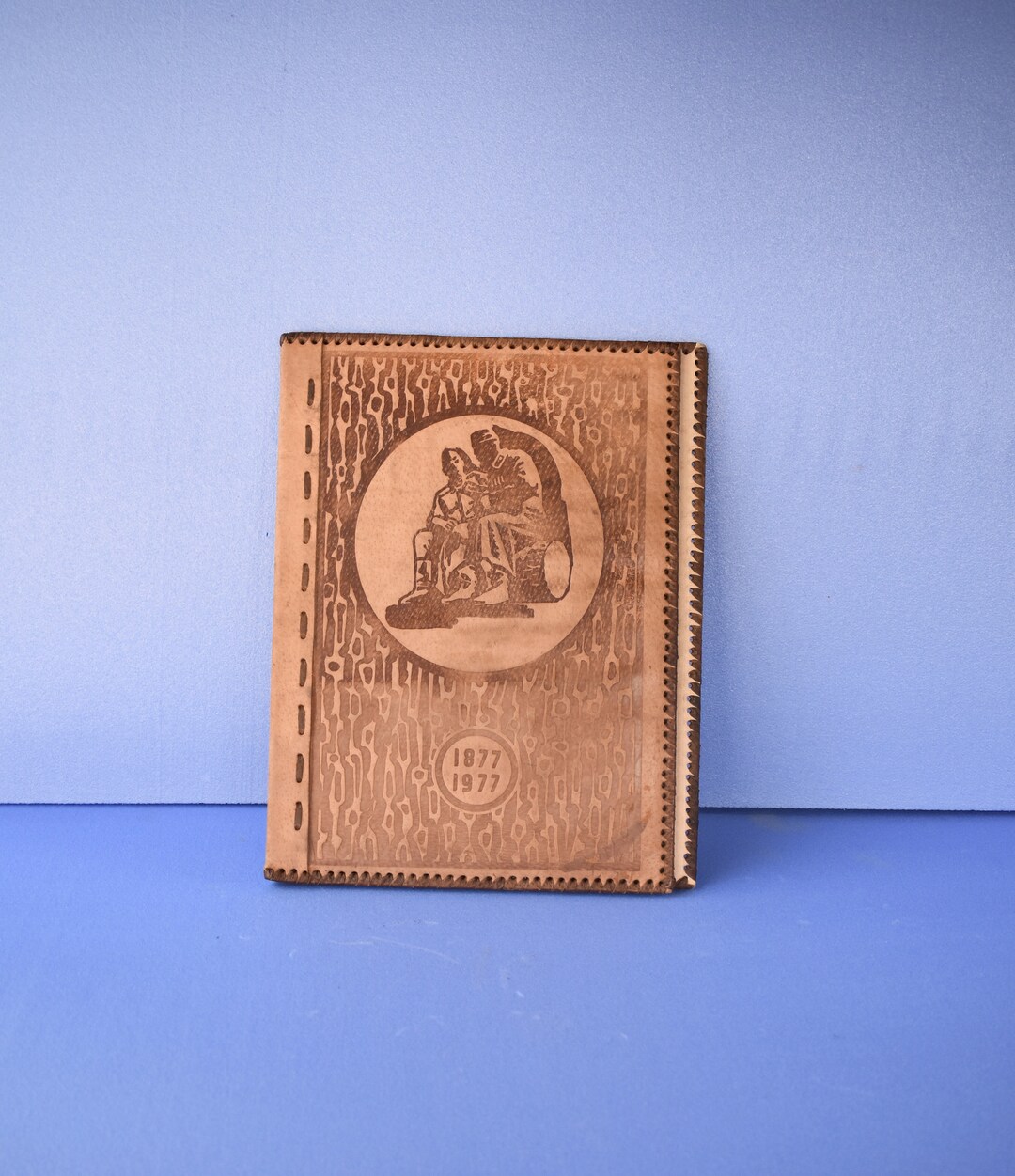 Vintage Leather Folder, Genuine Leather Folder, Hardcover Folder ...