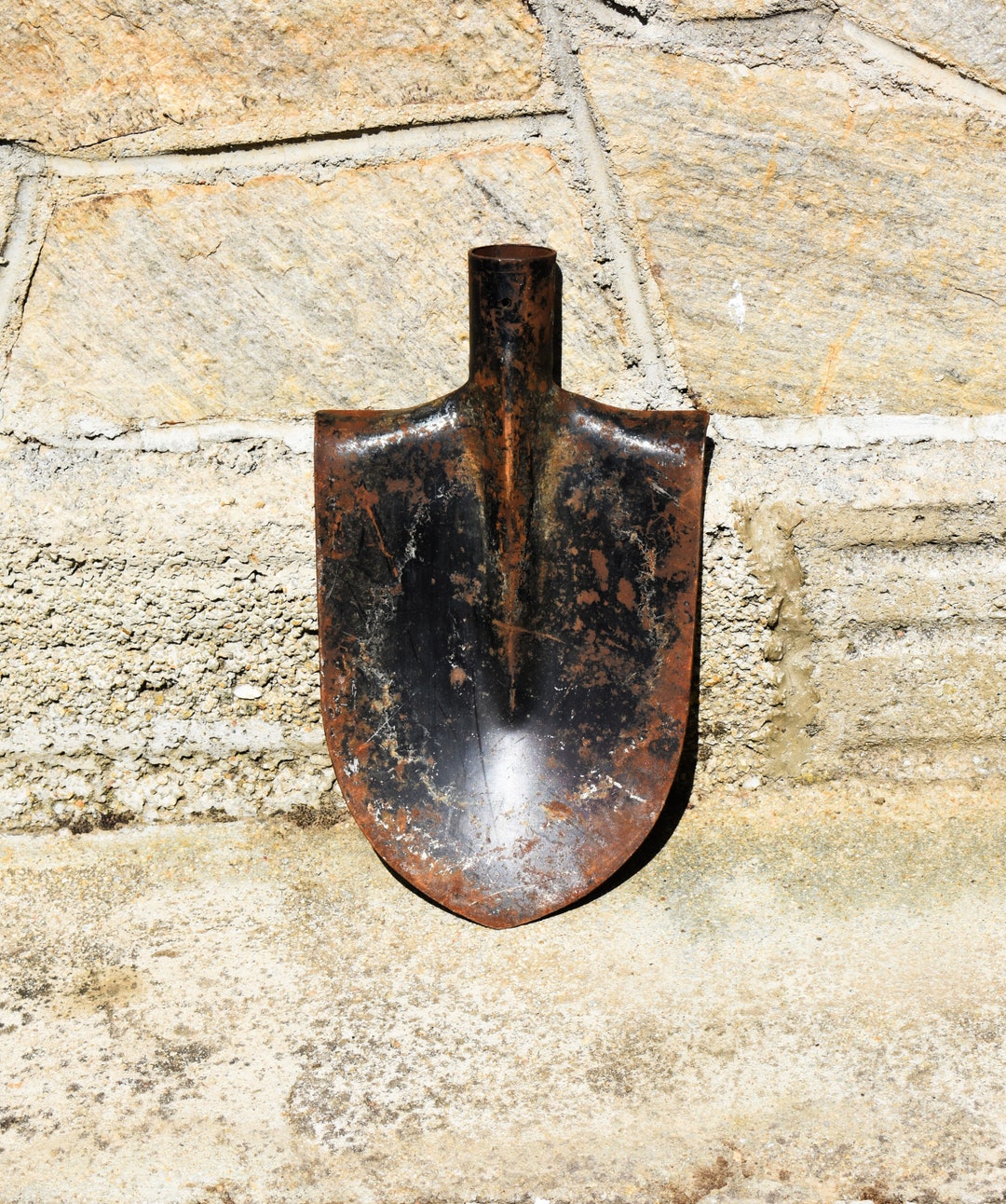 Old Straight Shovel, Vintage Rusty Shovel, Primitive Tillage Shovel ...