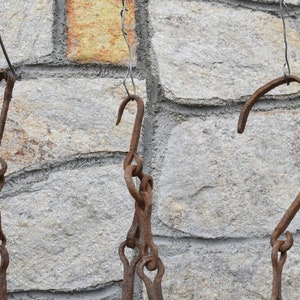 Vintage Forged Chain, Antique Chain, Hand Forged Chain, Vintage Iron ...