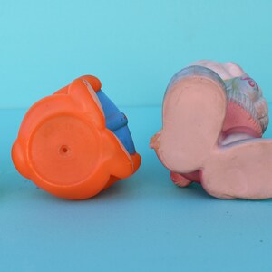 Vintage Rubber Toys, Present for Toddlers, Set of 4 Rubber Toys, Soft ...