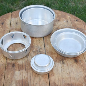 Old Aluminum Containers, Vintage Aluminum Food Container, Food Storage ...