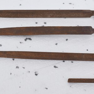 Set of 4 Metal Files, Vintage Files, Old Files, Vintage Tools ...