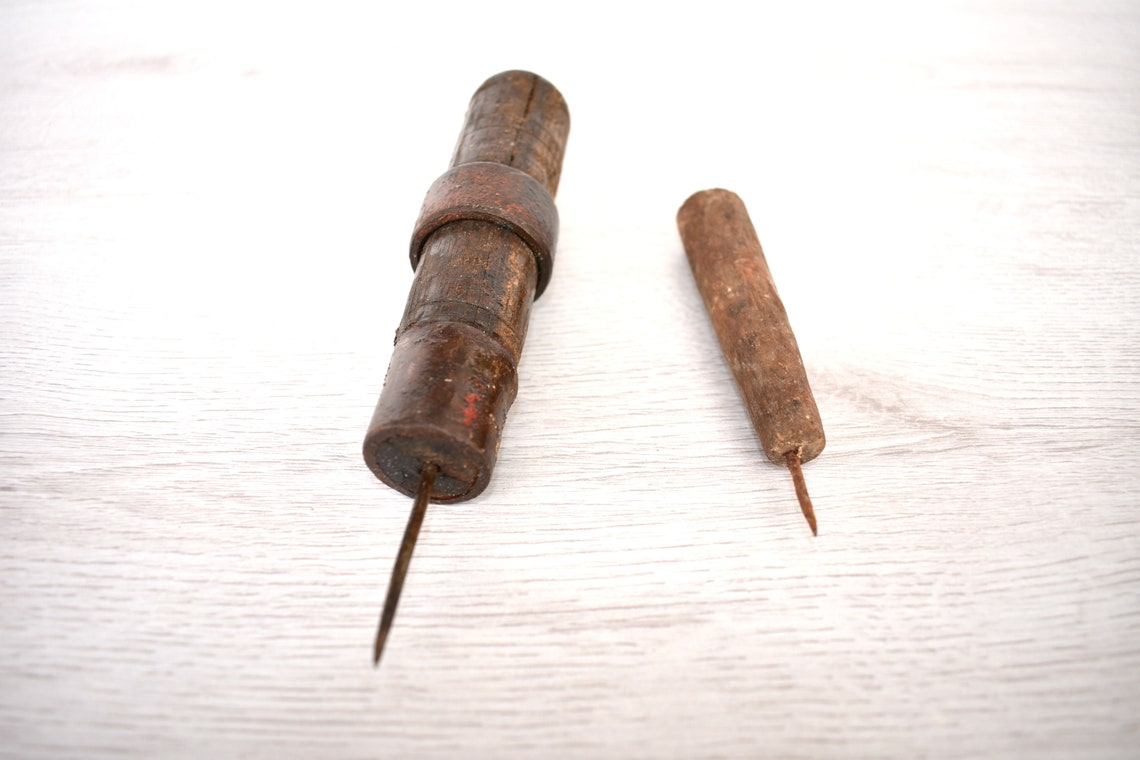 Vintage Awls Set of 2 Old Primitive Awls Hand-made Tools | Etsy