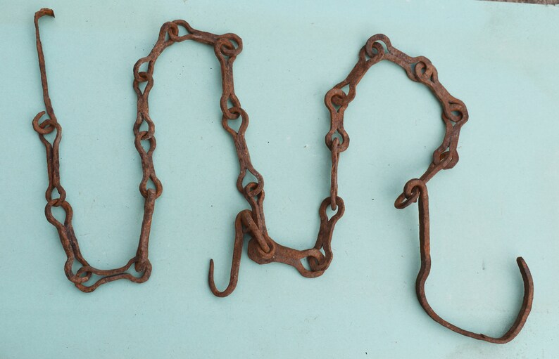 Vintage Forged Chain Antique Chain Hand Forged Chain | Etsy