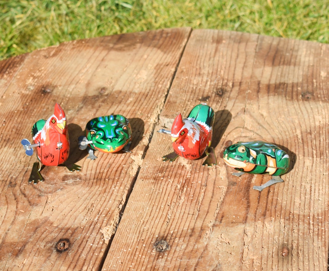 4 Pcs Metal Kids Toys With Keys, Clockwork Mechanical Toys, Wind up ...