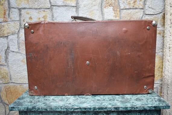 Vintage USSR suitcase, Traveling suitcase, Russian su… - Gem