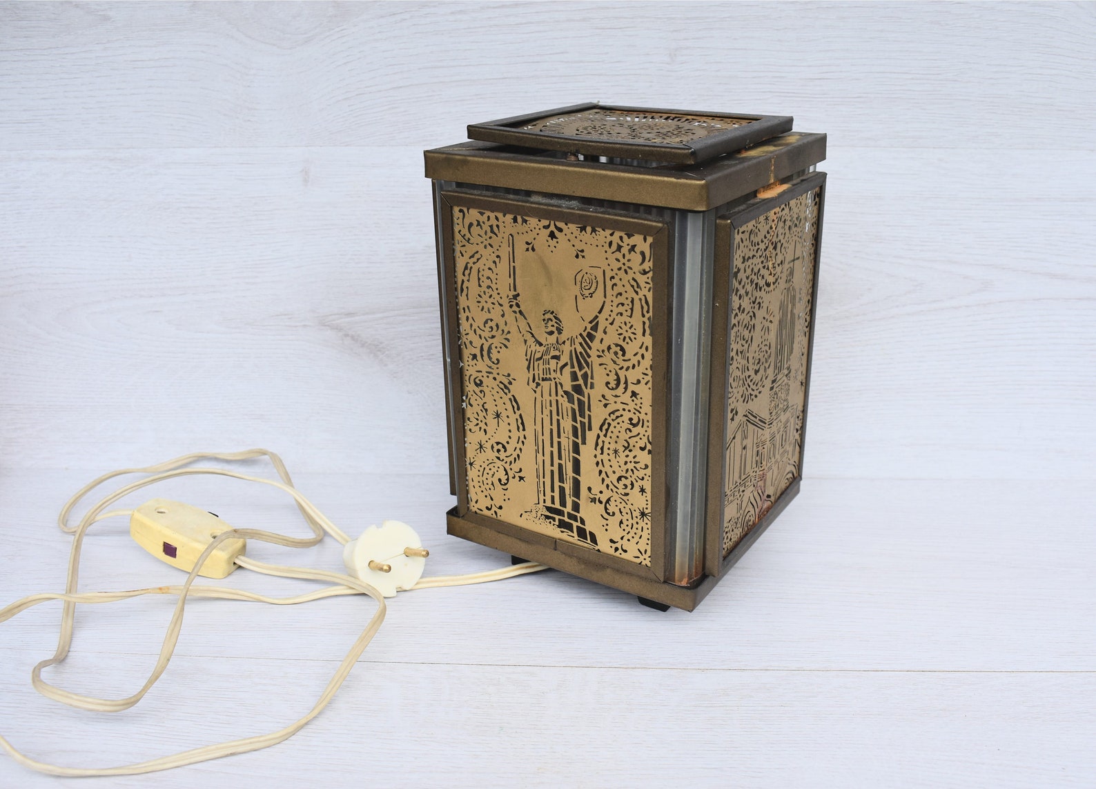 Vintage Metal Night Lamp Old Night Lamp Retro Night Lamp - Etsy