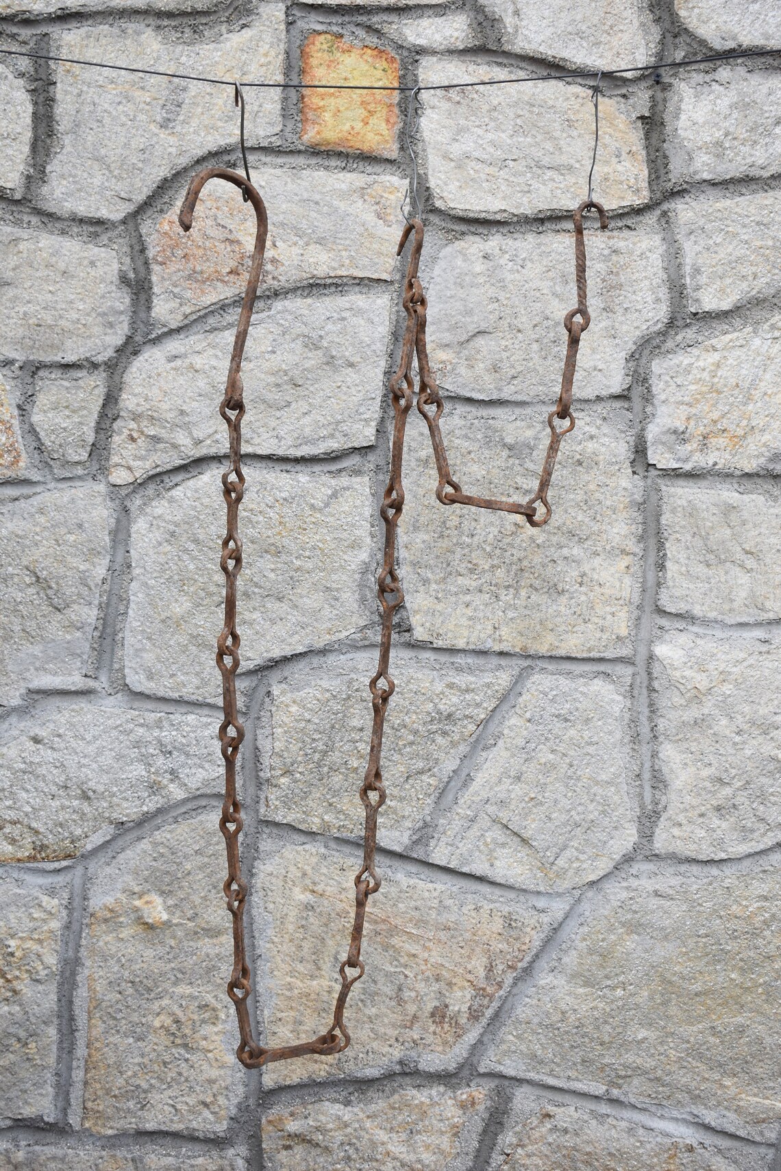 Vintage Forged Chain Antique Chain Hand Forged Chain | Etsy