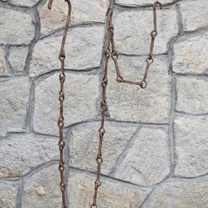 Vintage Forged Chain, Antique Chain, Hand Forged Chain, Vintage Iron ...