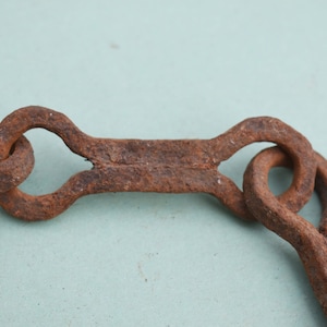 Vintage Forged Chain, Antique Chain, Hand Forged Chain, Vintage Iron ...