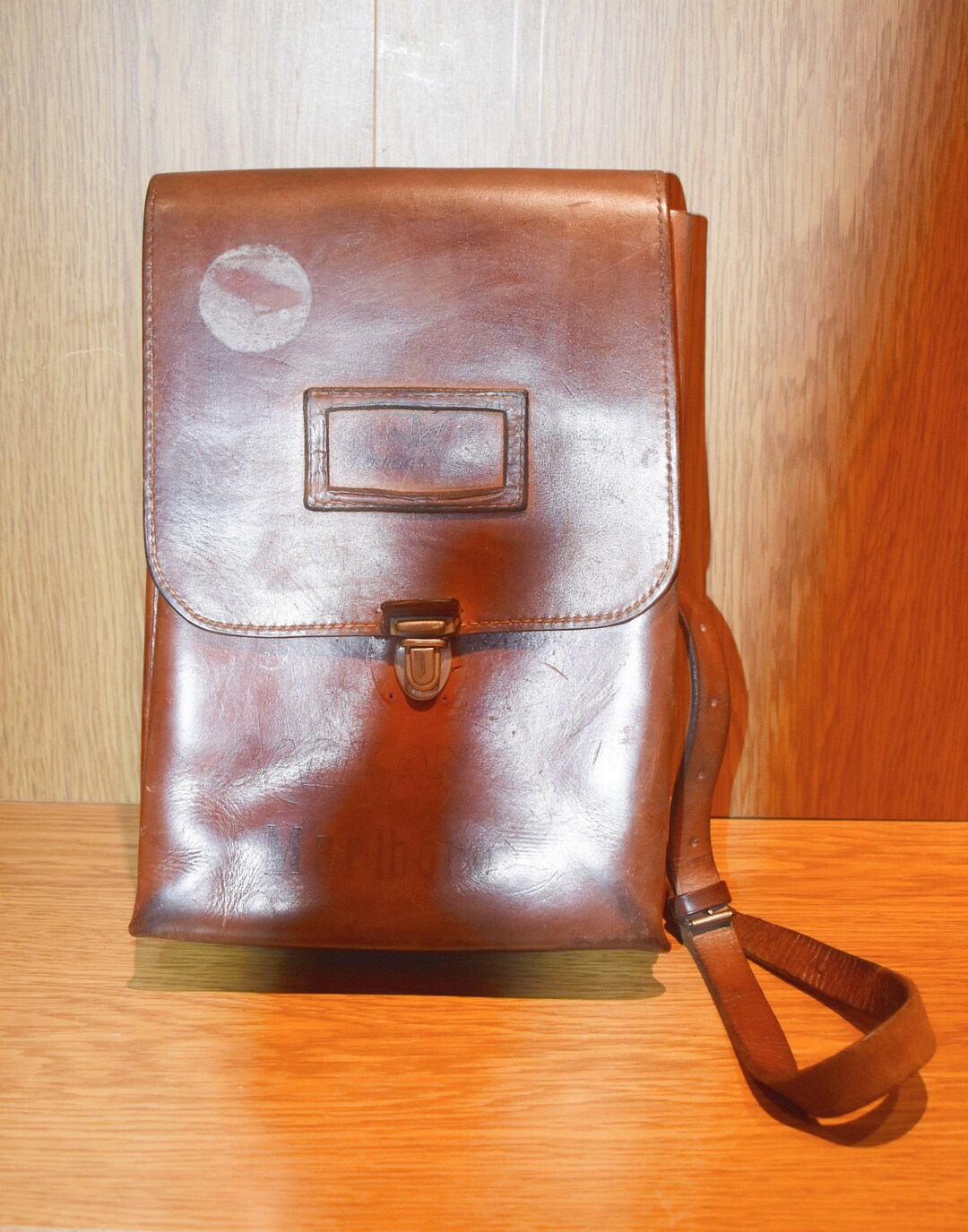 Genuine Leather Bag, Vintage Bag, Officer Bag,military Bag, Black ...