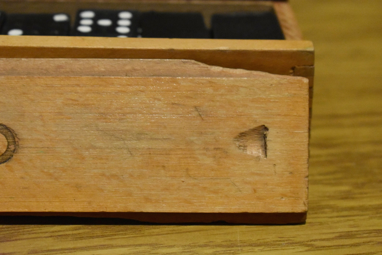 Vintage Wood Domino Old Wooden Dominos in Original Box Set | Etsy