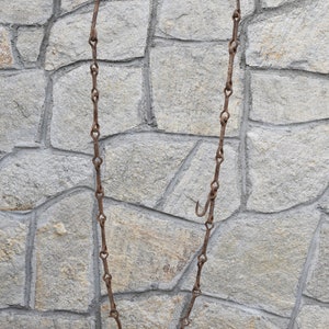 Vintage Forged Chain, Antique Chain, Hand Forged Chain, Vintage Iron ...