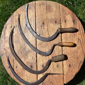 Antique Sickles (set of 4): Primitive Farm Tools, Country Decor - Etsy