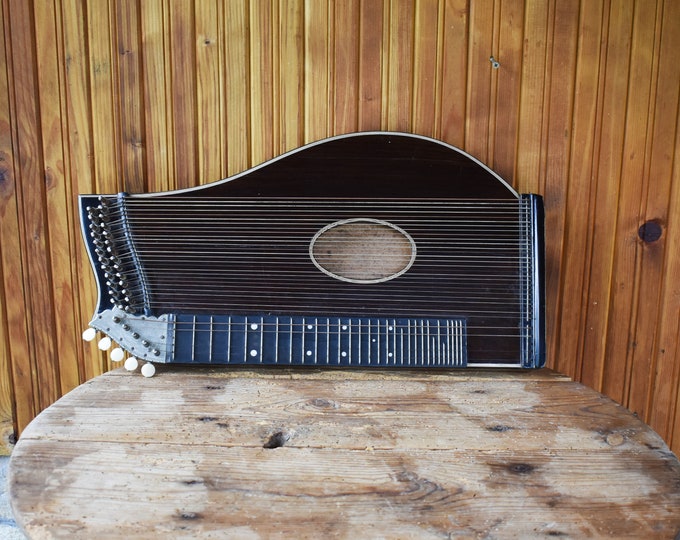Vintage Zither 32 Strings, Vintage Zither, Vintage Musical Instrument ...