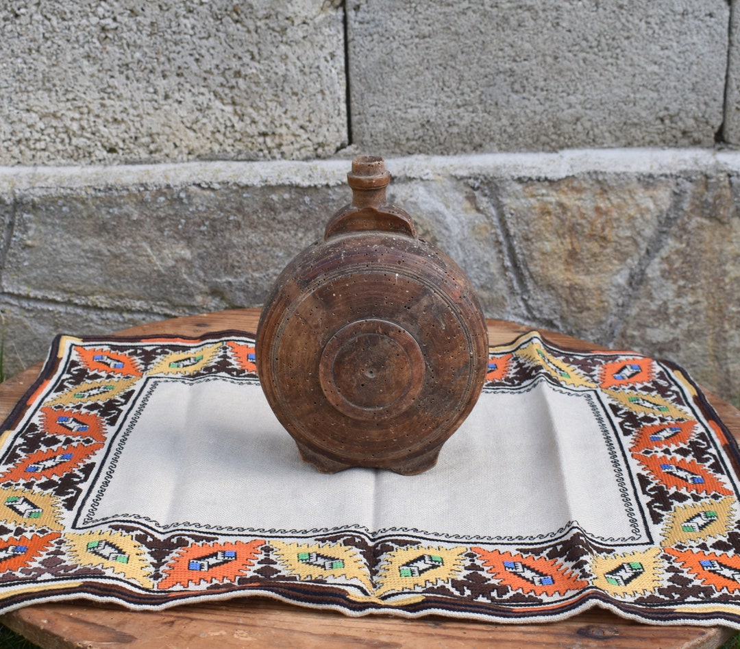 Antique Water Container, Antique Wooden Container, Wooden Water Storage ...