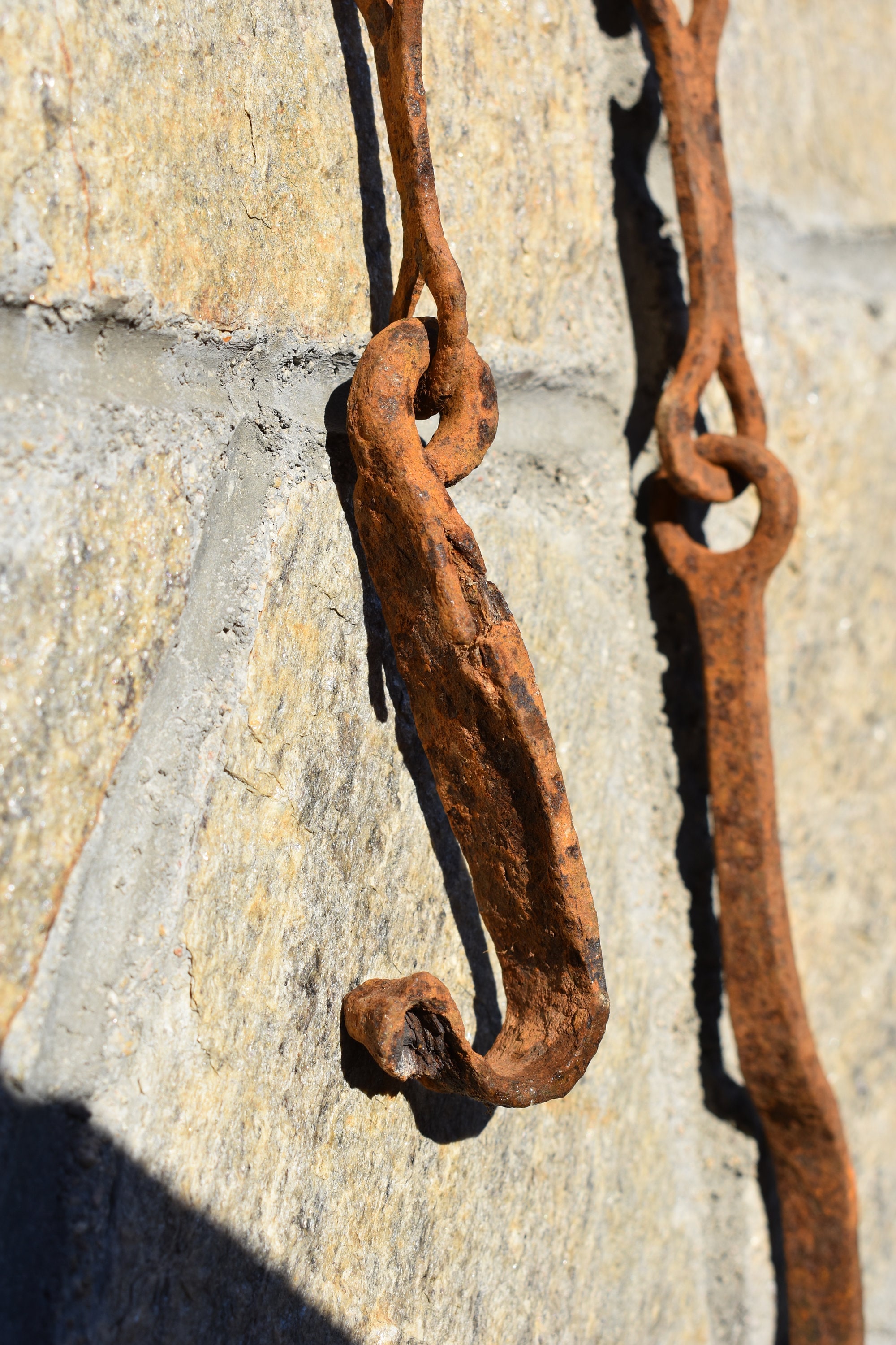 Vintage Forged Chain Antique Chain Hand Forged Chain | Etsy