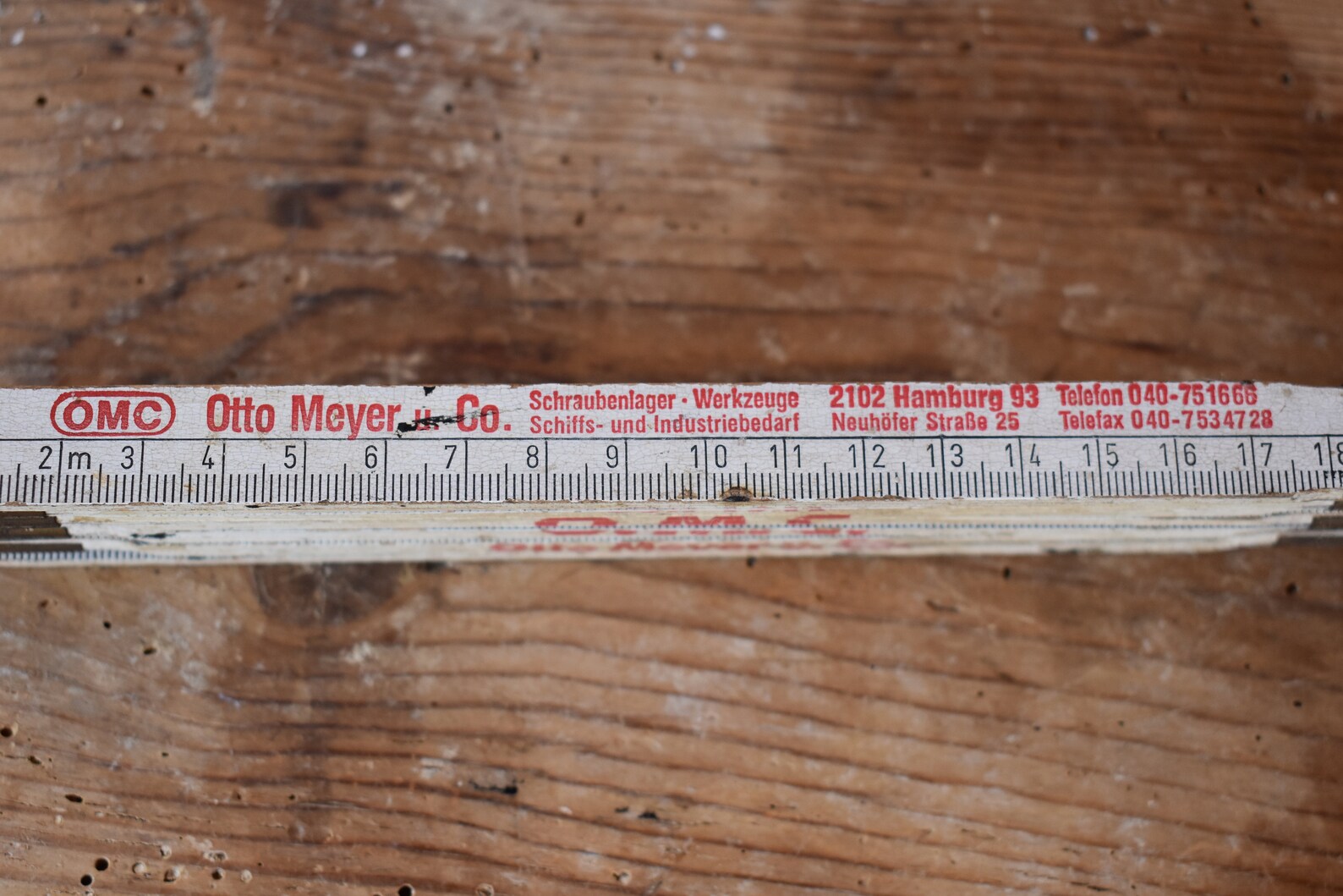 Vintage White Wooden Meter Vintage Germany Folding Meter - Etsy